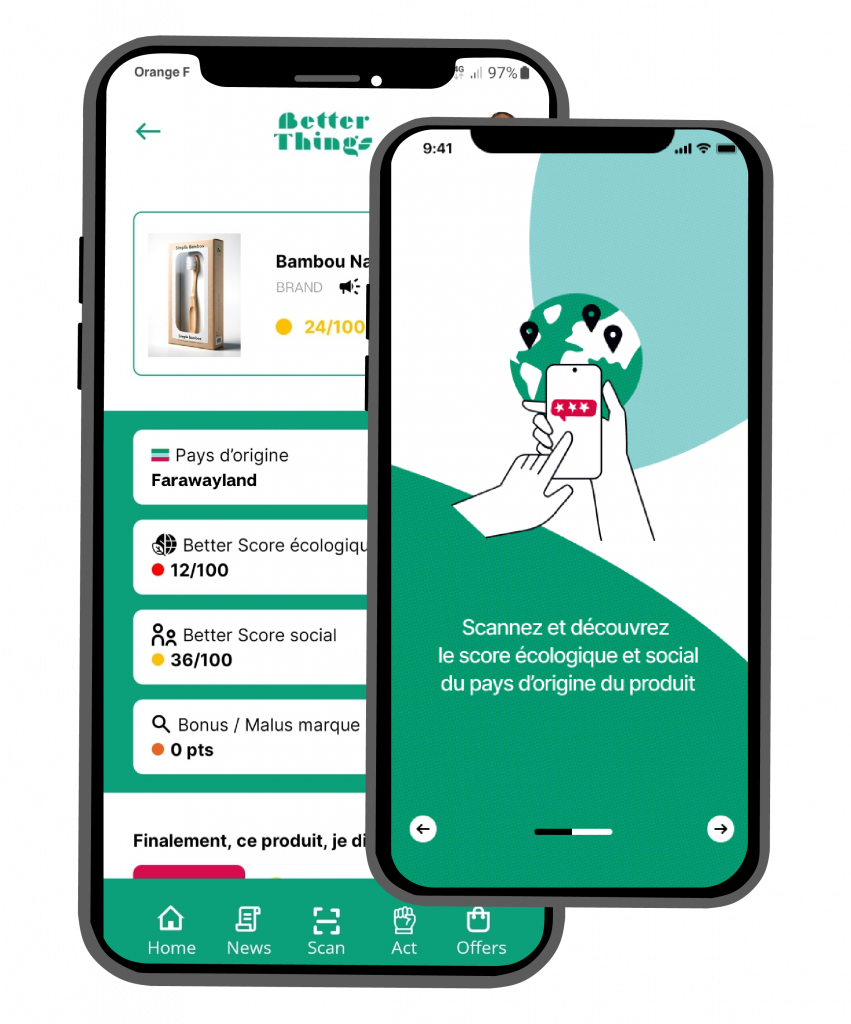 Application mobile pour agir - BETTER THINGS